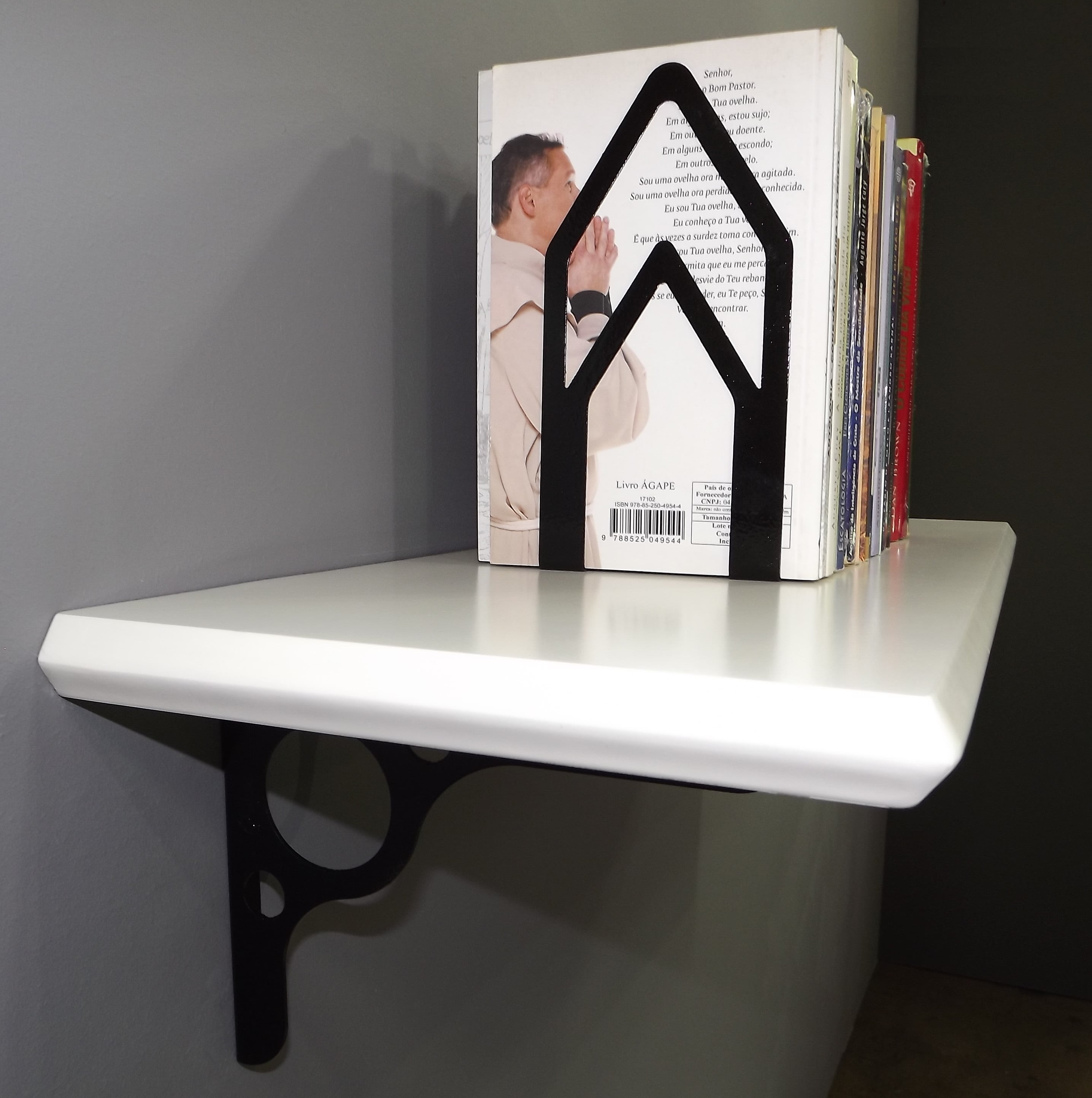 Aparador de Livros e Cd´s modelo Clips GRANDE - PRETO é na PAGO LEVO ...