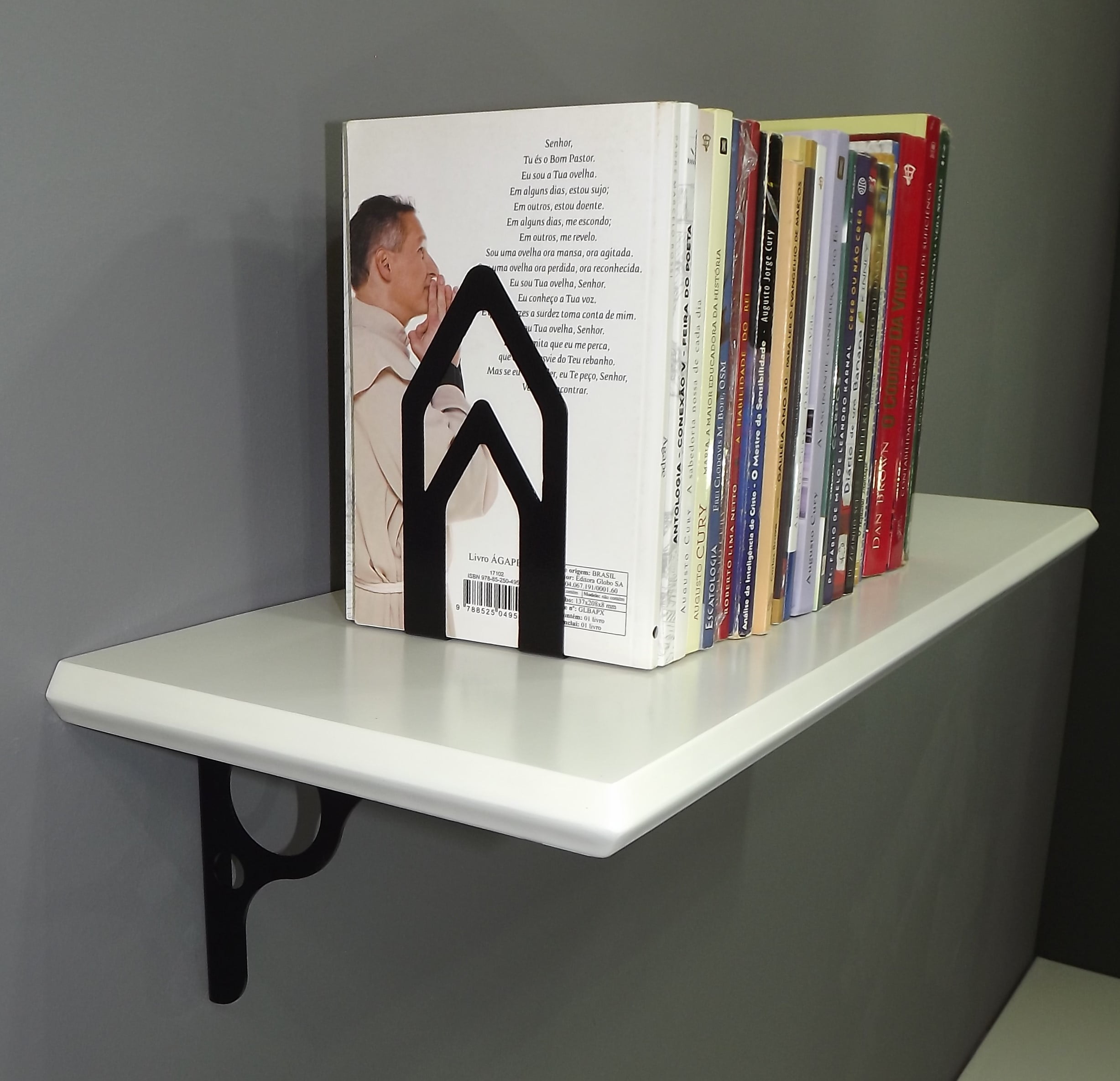 Aparador de Livros e Cd´s modelo Clips MÉDIO - PRETO é na PAGO LEVO ...